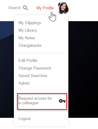 Request Access for a Colleague