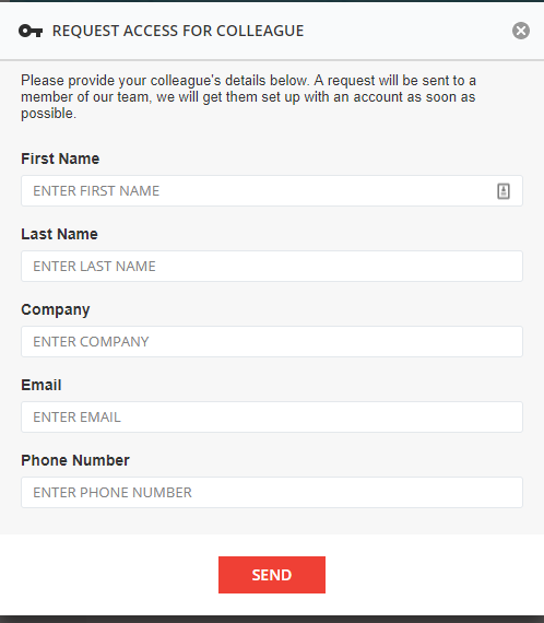 Request Access for a Colleague
