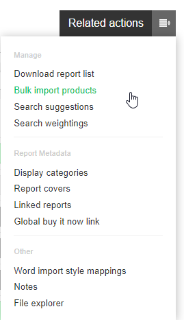 Bulk Upload Reports (Metadata)