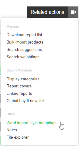 How to Amend Word Style Mappings