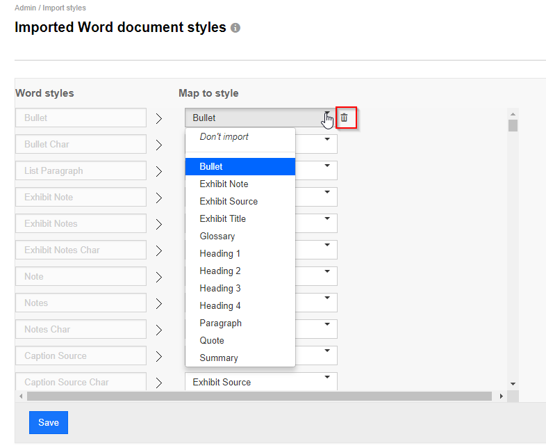 How to Amend Word Style Mappings